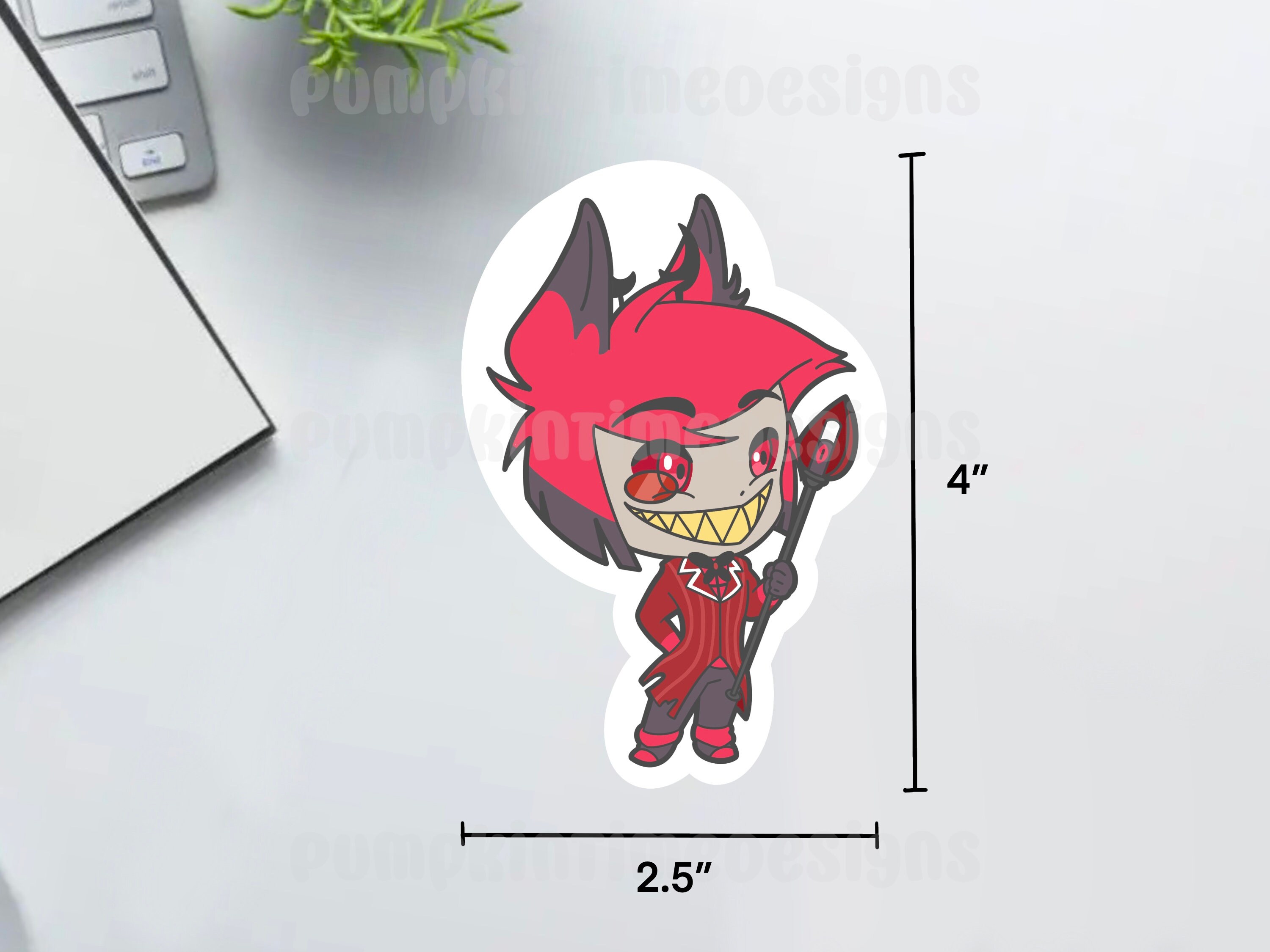 Alastor Hazbin Hotel Die Cut Sticker - Etsy