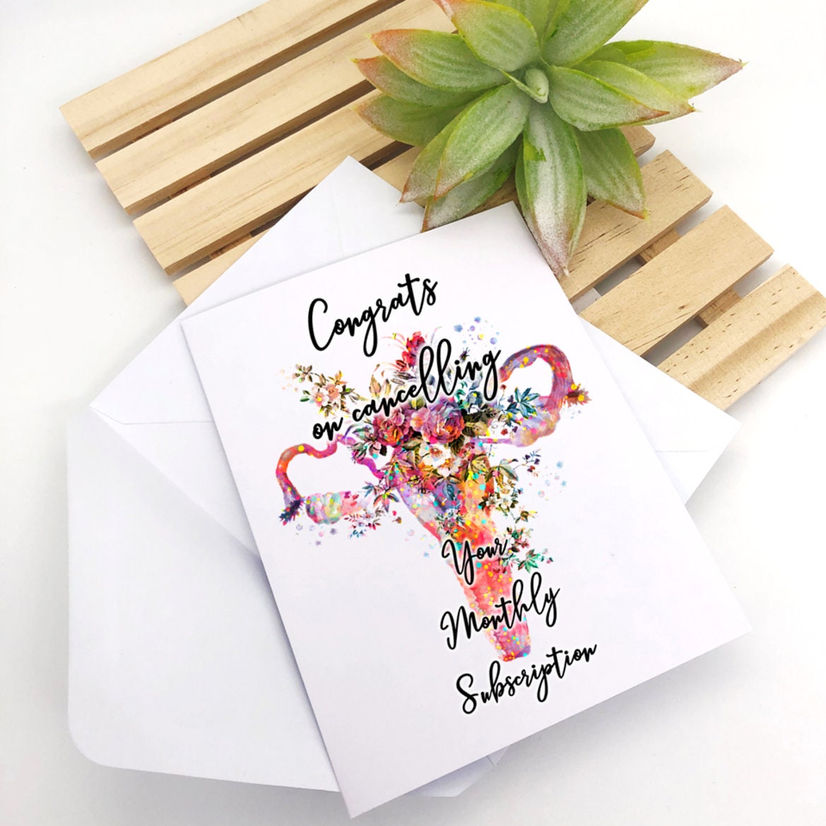 Blank Greeting Card Customizable Sentiment Menopause Gift - Etsy