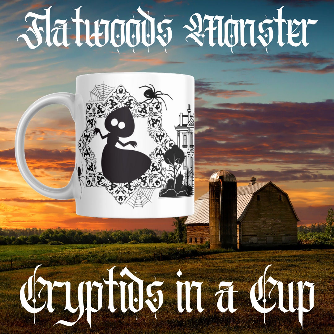 Flatwoods Monster Coffee Cup Cryptid Coffee Mug Blue Willow Inspired ...