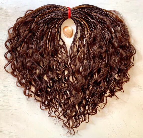 DE Braids Set With Curls / Decorative Braids / Braids and - Etsy