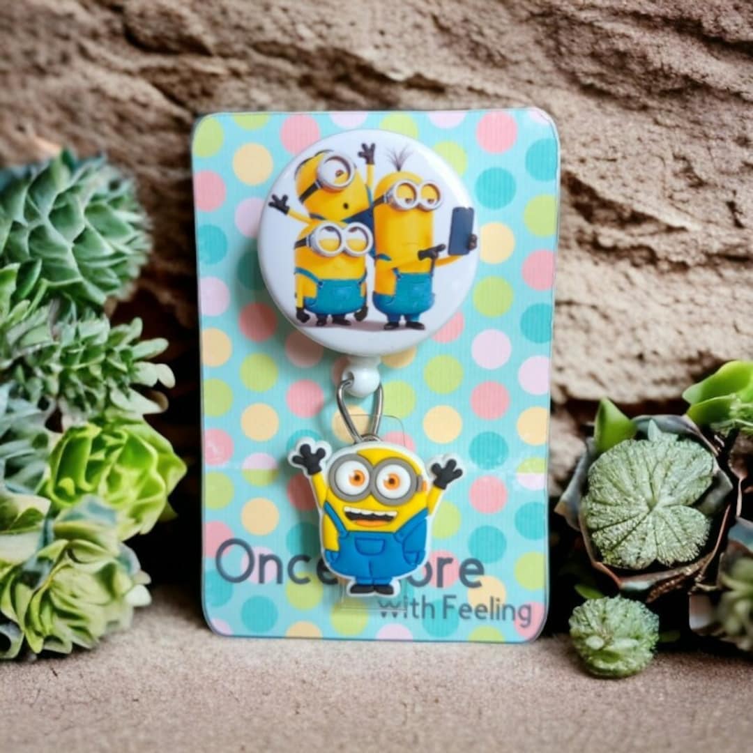 Minion Badge Reel Retractable Nurse Work Badge Reel, Despicable Me ...