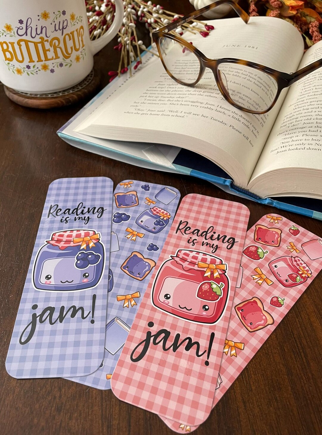 Reading Is My Jam ブックマークセット：子供向けブックマーク、小さなギフト、かわいいブックマーク - Etsy 日本
