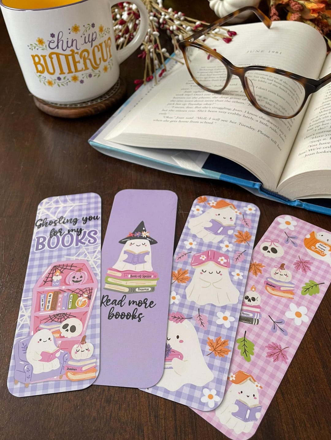 Ghost Bookmark Set: Halloween Bookmark, Bookmark for Kids, Cute ...