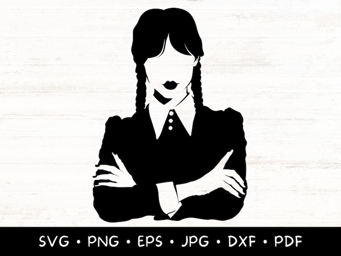 Wednesday Addams Cricut Svg - Etsy Singapore