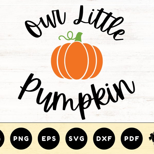 One Pumpkin Svg File - Etsy