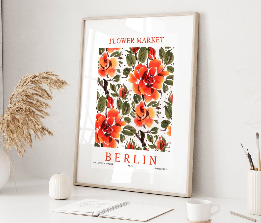 Colorful Wildflower Print, Watercolor Flower, Printable Flower Wall Art, Digital Download ...