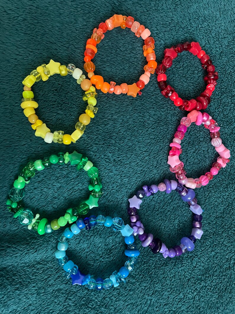 Set of Rainbow Bracelets - Etsy