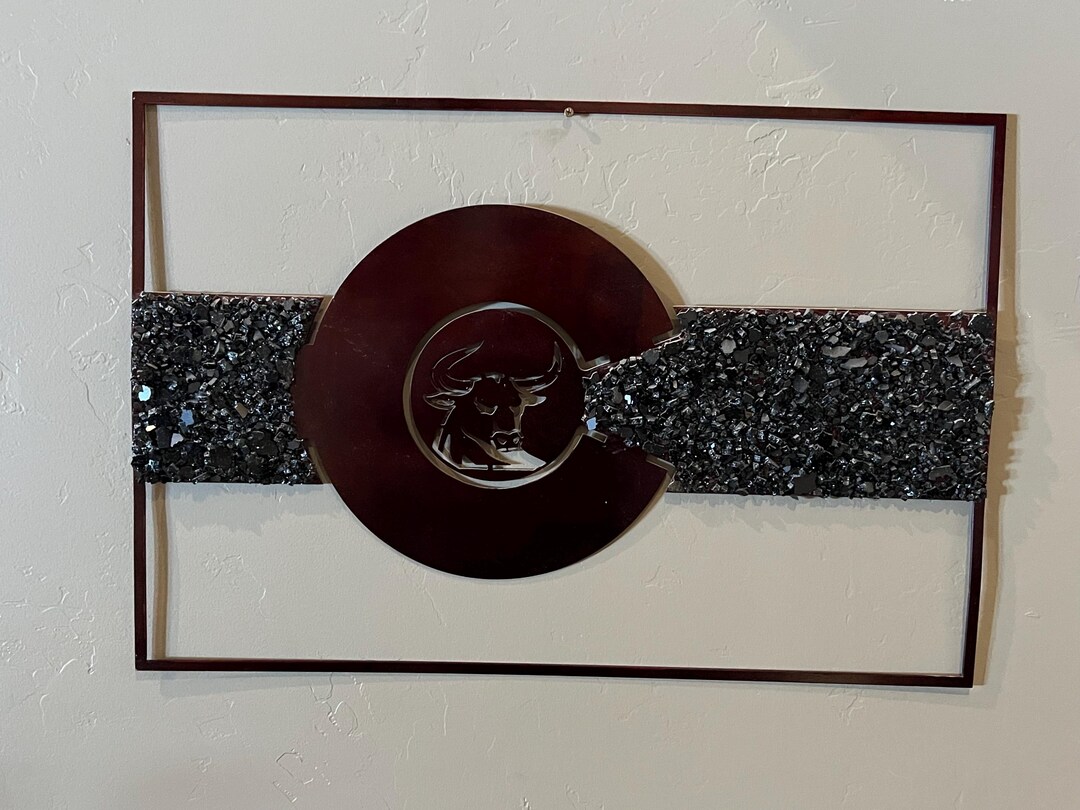 CMU Mavericks Metal and Glass Wall Sign - Etsy