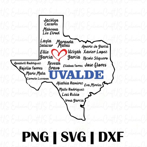 Uvalde Strong Svg Png Dxf Files Instant DOWNLOAD for Cricut - Etsy