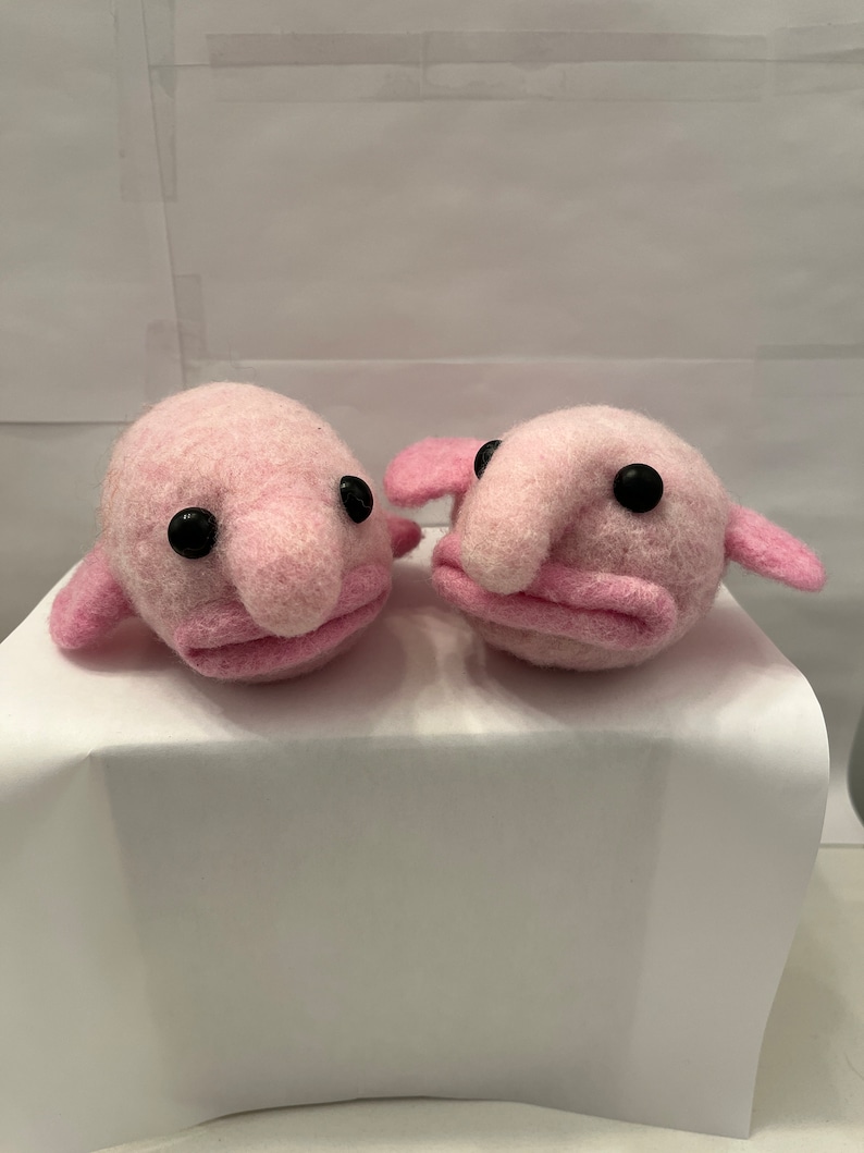 Needle Felted Blob Fish - Etsy