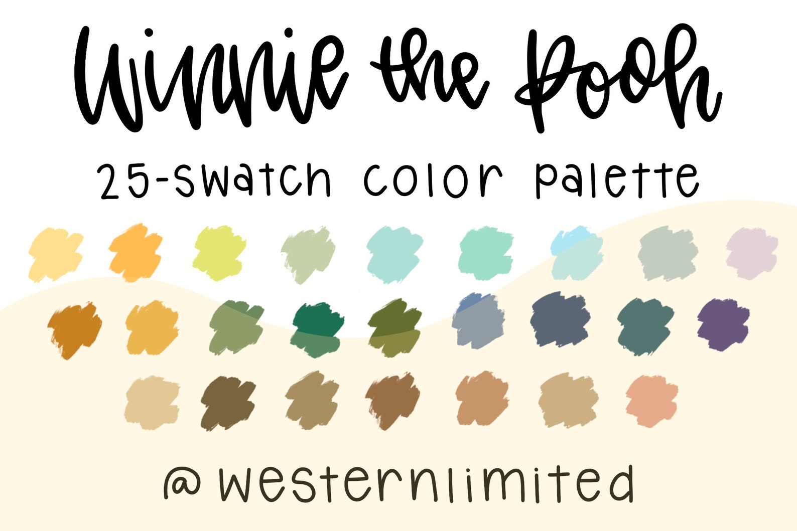Winnie the Pooh Color Palette | Vintage Color Palette | Color Palette ...