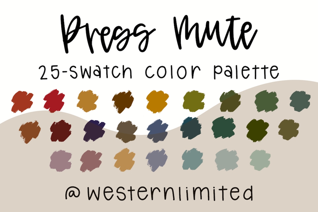 Press Mute Color Palette Muted Rainbow Color Palette Color Palette for ...
