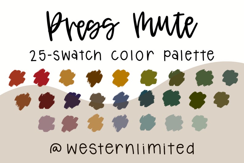 Press Mute Color Palette Muted Rainbow Color Palette Color Palette for ...