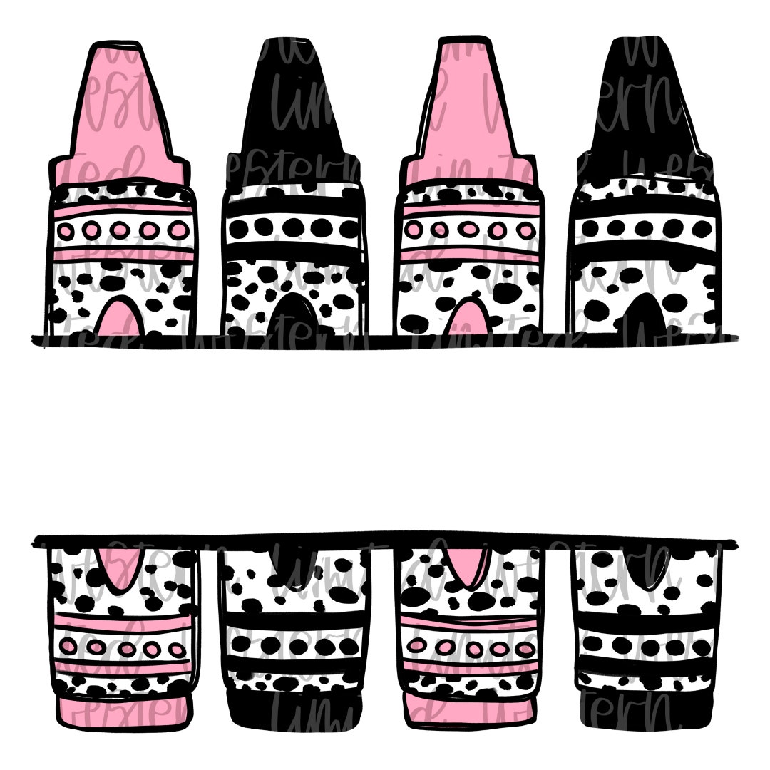 Dalmatian Print Crayon Name Plate PNG Teacher PNG Crayon Sublimation ...