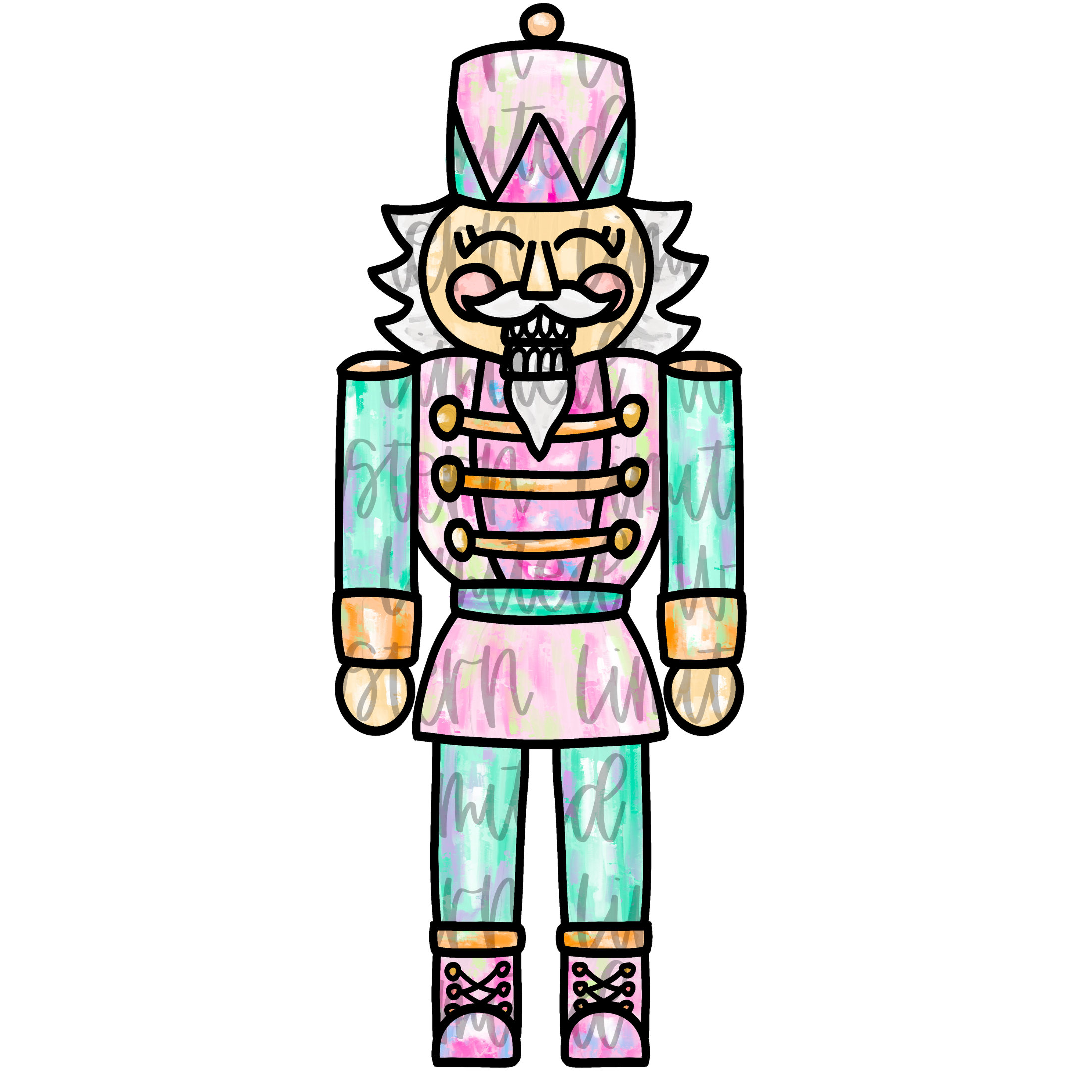 Painted Pastel Nutcracker PNG Cute Nutcracker PNG Transparent ...