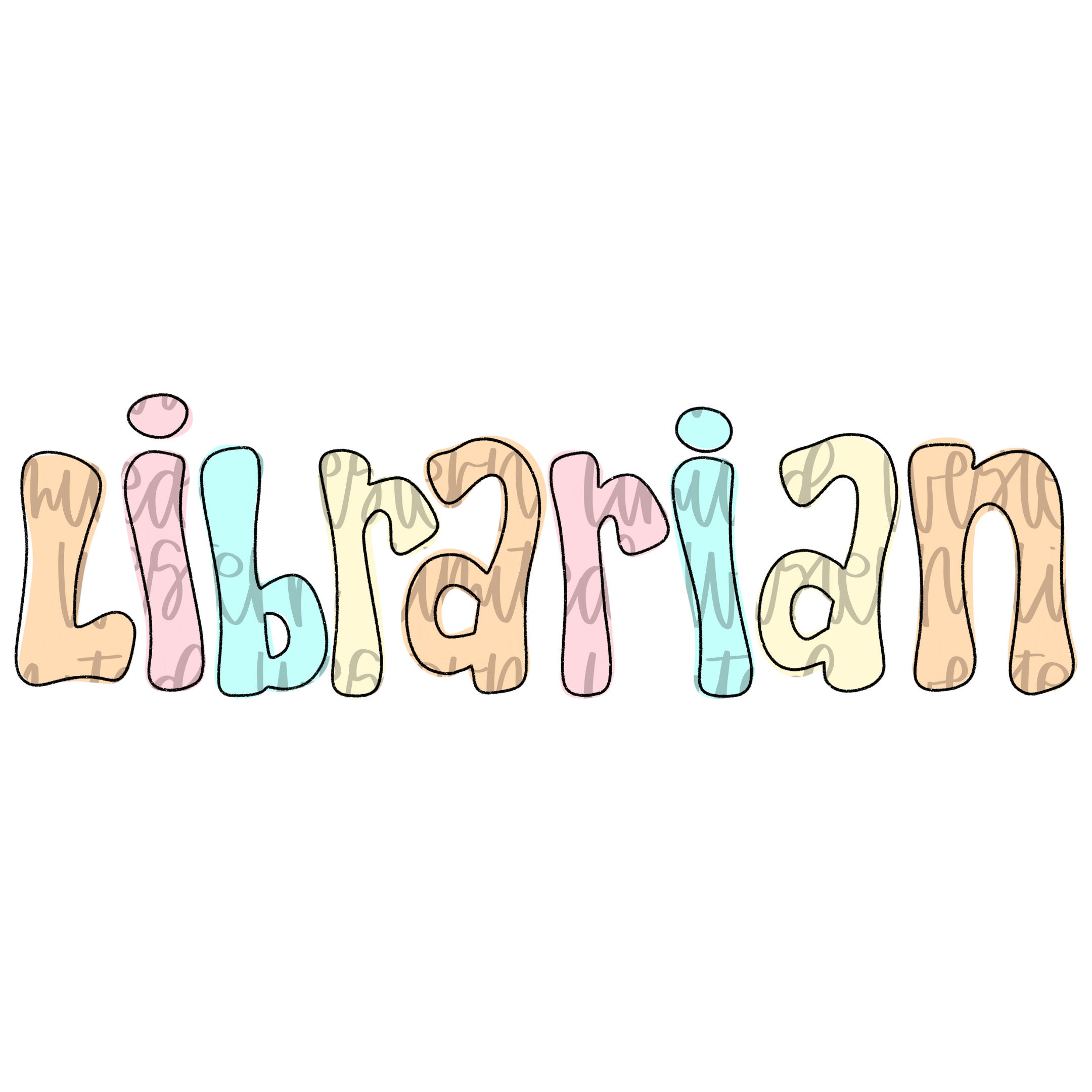 Pastel Librarian PNG Librarian PNG Librarian Clipart School Library ...
