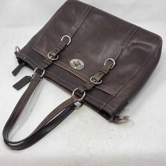 Vintage Coach Chelsea Tote F14015 - Brown Leather wit… - Gem