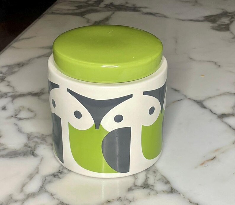 Orla Kiely 1L Ceramic Storage Jar Owl With Lid - Etsy