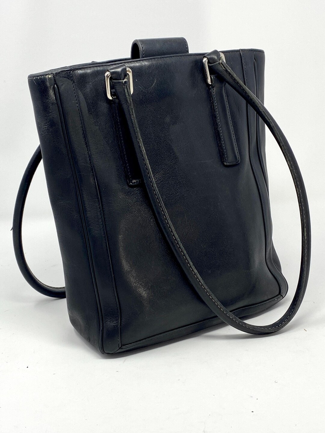 Vintage COACH Legacy Black Leather Tote Bag, Bonnie Cashin Design - Etsy