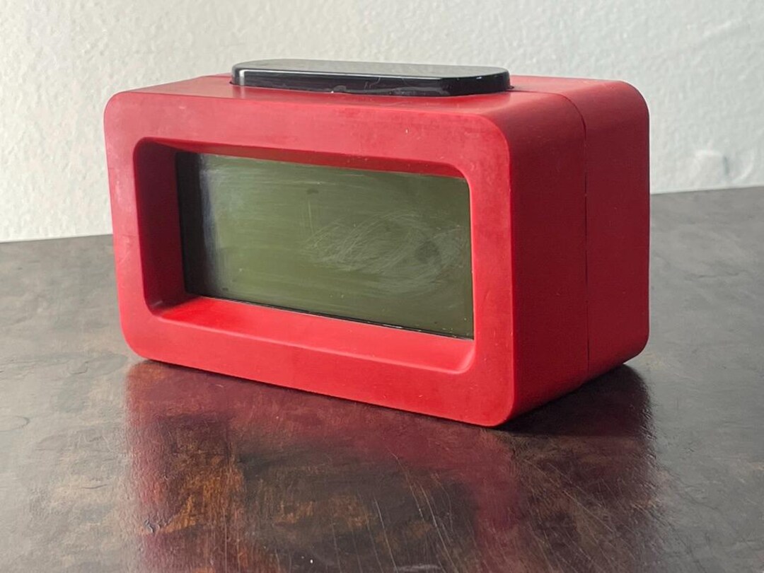Vintage IKEA Slabang Alarm Clock With Recordable Message - Red & Black ...