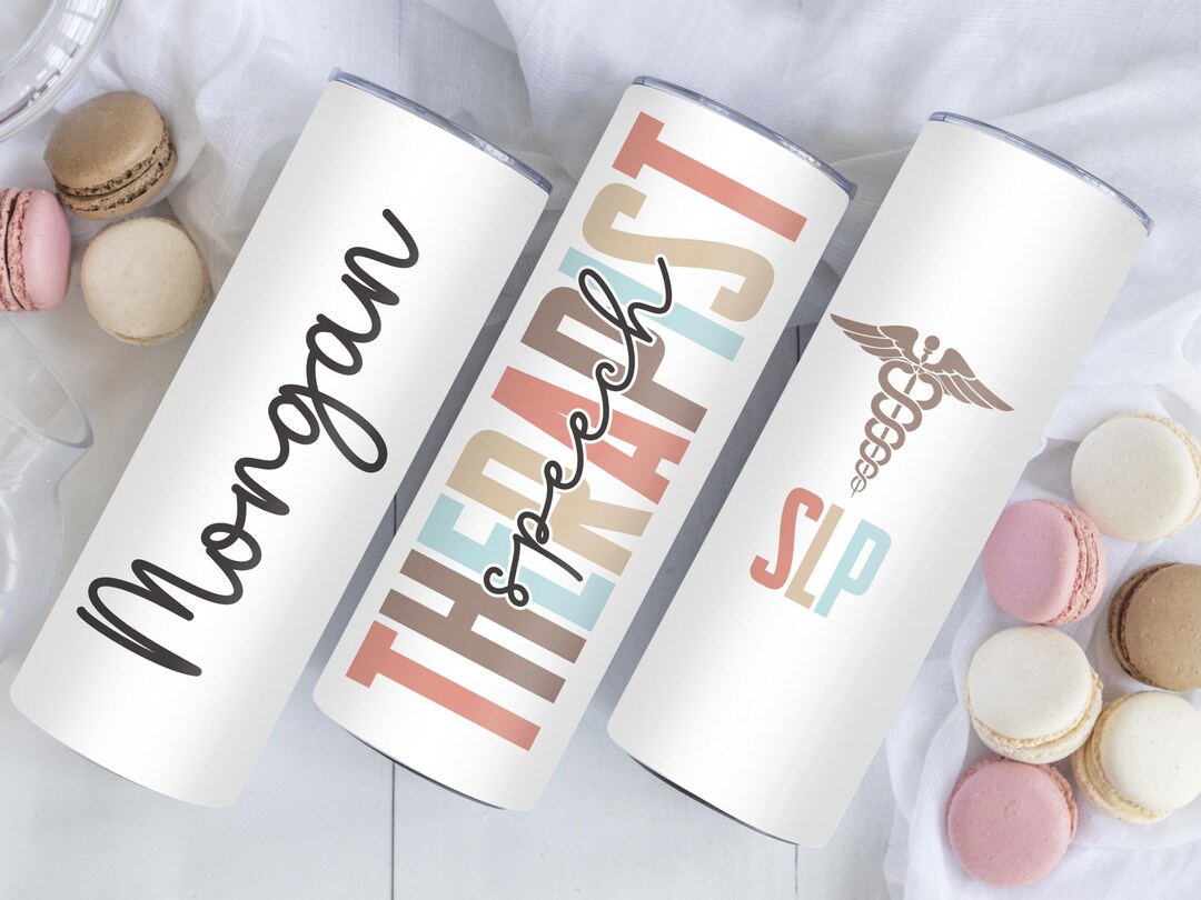 Speech Language Therapist, Personalized Tumbler With Straw, Custom ...