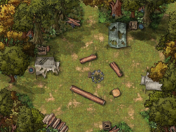 Abandoned Camp DND Map digital Download - Etsy