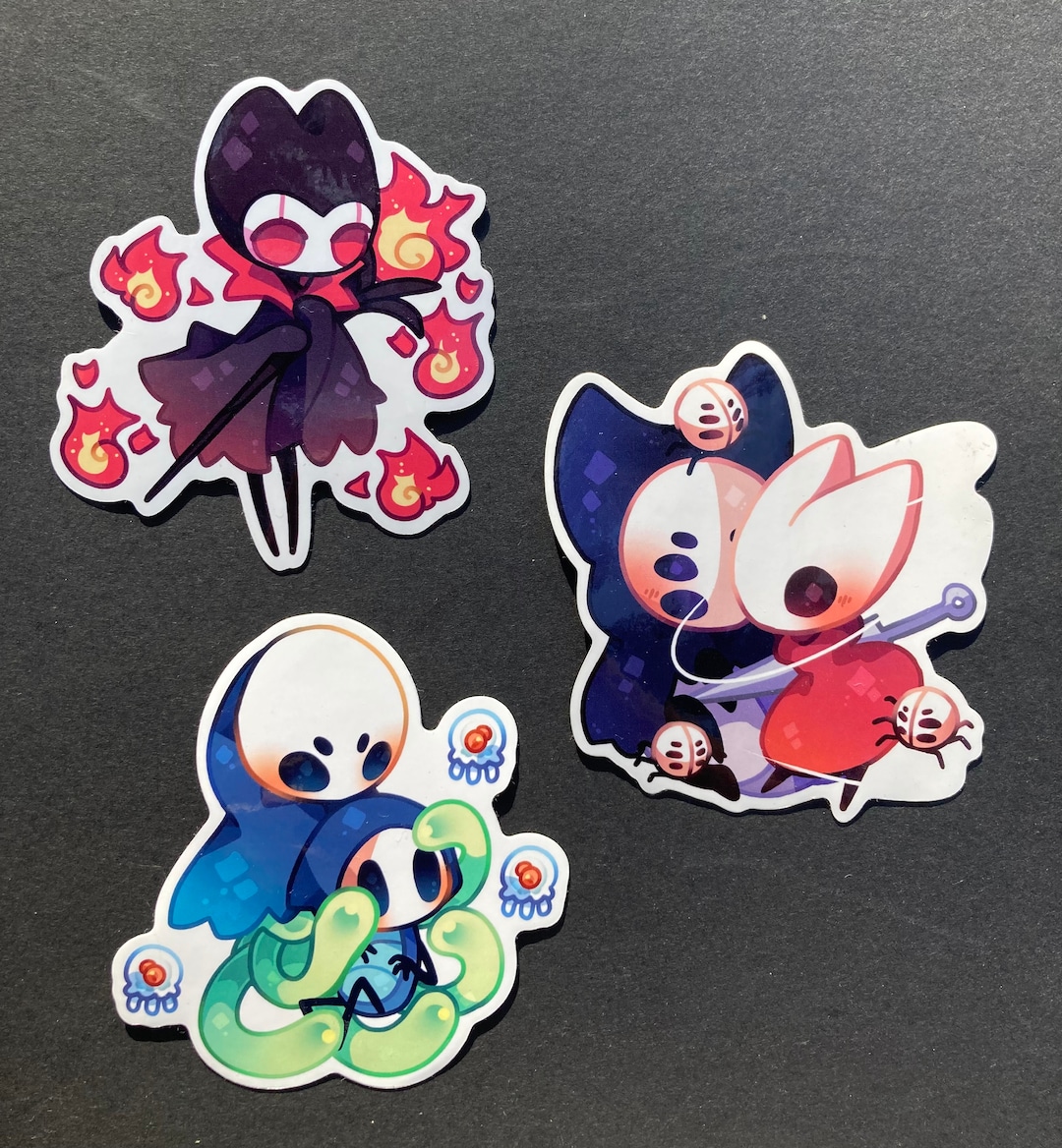 Hollow Knight Die Cut Vinyl Stickers Grimm Hornet Herrah - Etsy