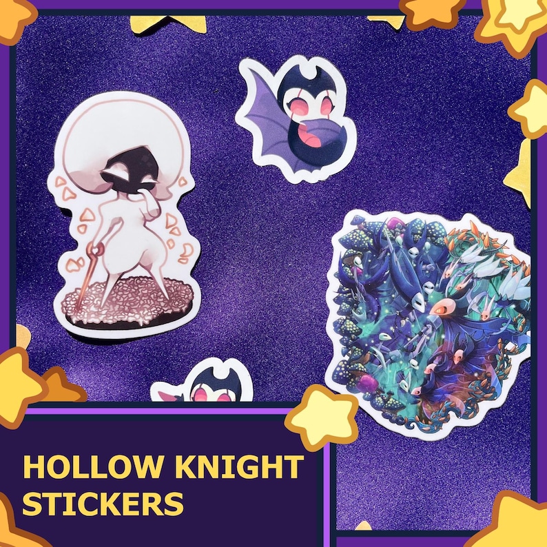 Hollow Knight Die Cut Vinyl Stickers - Etsy