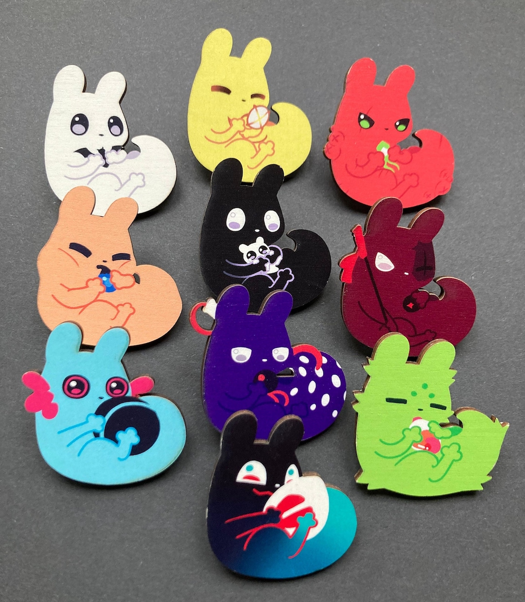 Rain World Slugcat 2 in Wooden Pins - Etsy