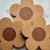 Daisy Cork Coaster | Flower Cork Coaster | Coaster for Iced Coffee ...