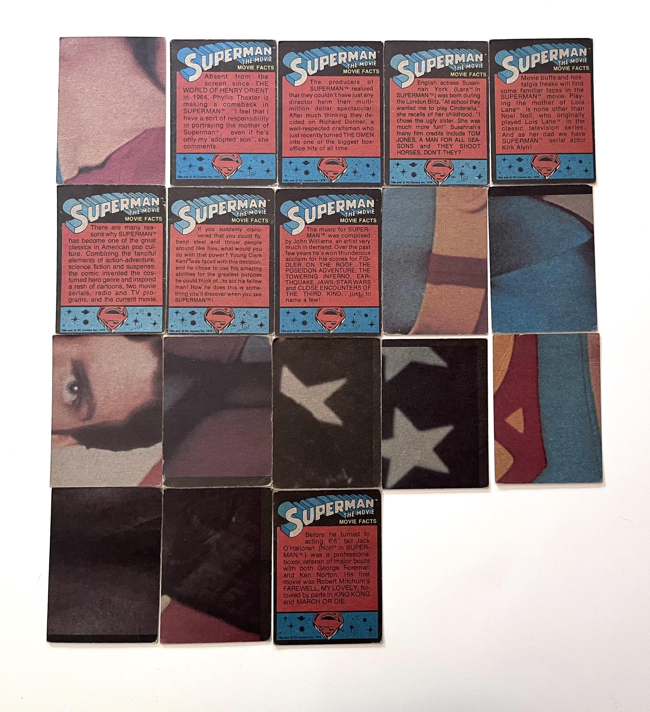 1978 Superman Trading Cards - Etsy
