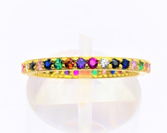 Multi Colored Ring - Etsy