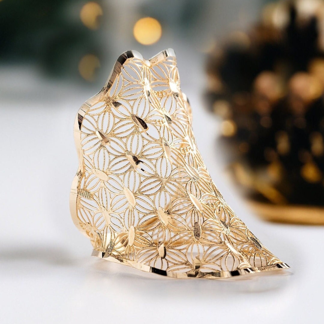 Sold Out / 14K Solid Gold Full Finger Ring,filigree Ring, Handmade Ring ...