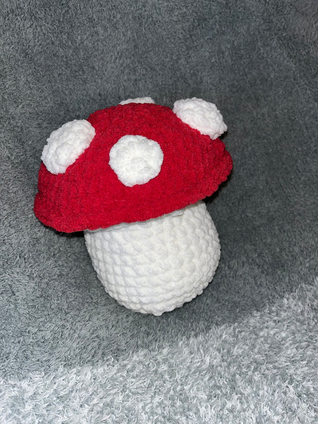 Stuffed Mushroom Plush Room Decor Amigurumi Crochet - Etsy