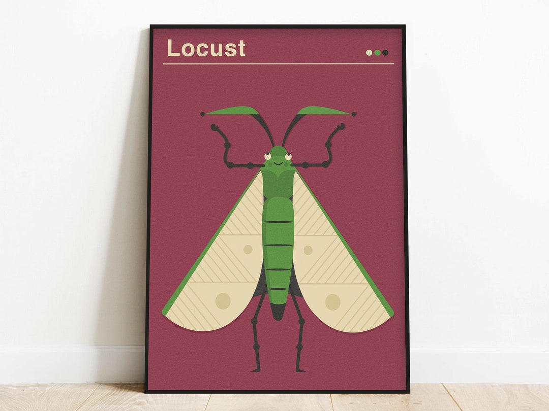 Locust Art Print, Signed Illustration, Dawid Ryski - Etsy