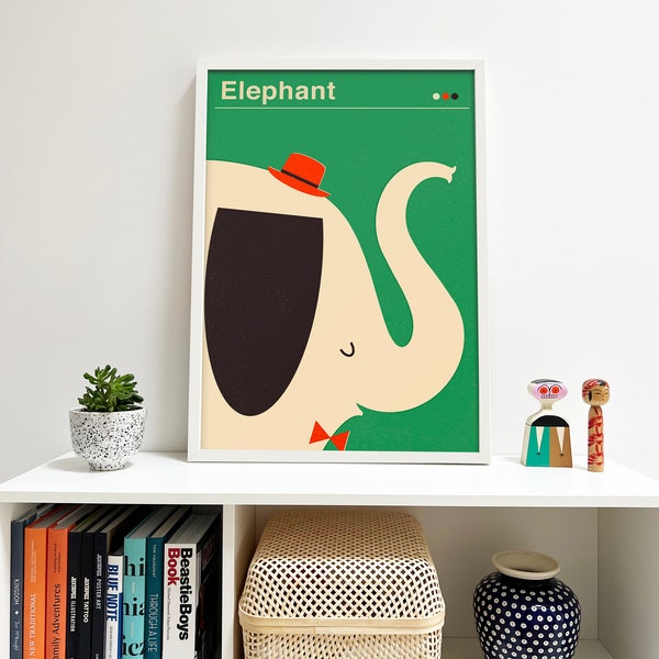Elephant Poster - Etsy