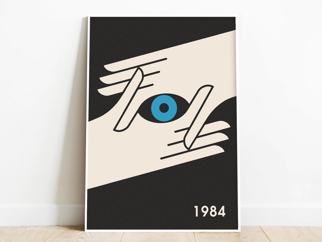 1984 Eye Poster, Signed Art Print - Etsy