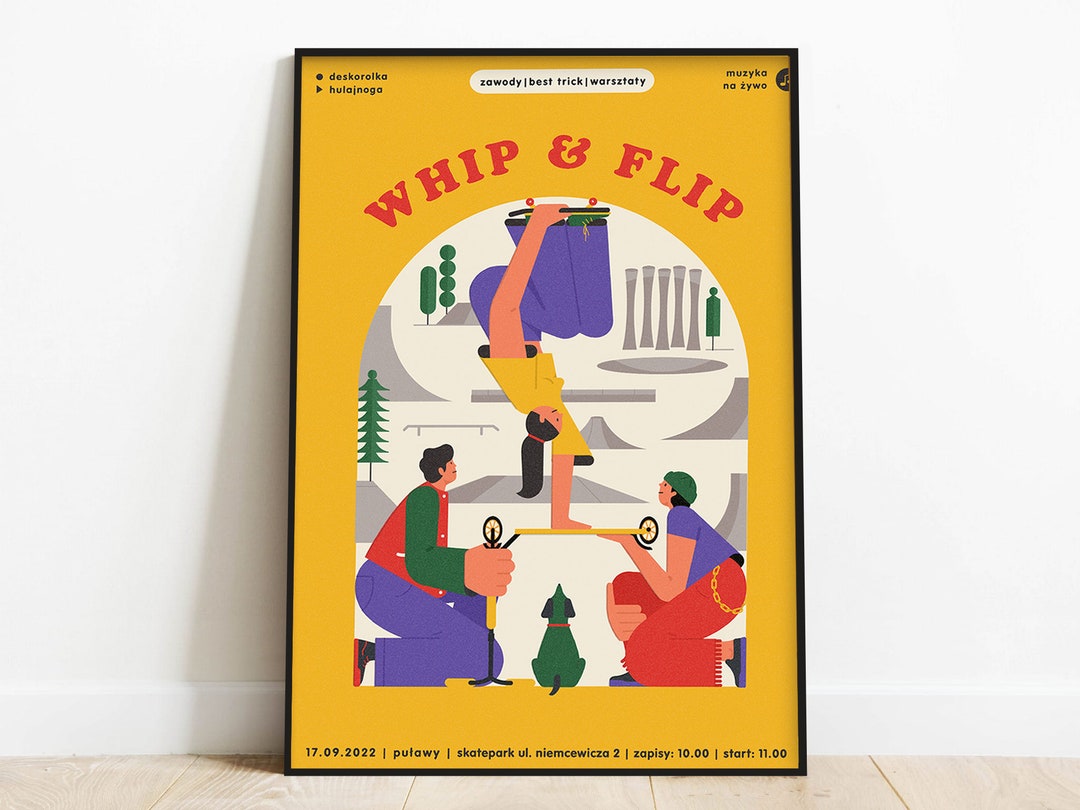 Whip & Flip 1 Poster - Etsy