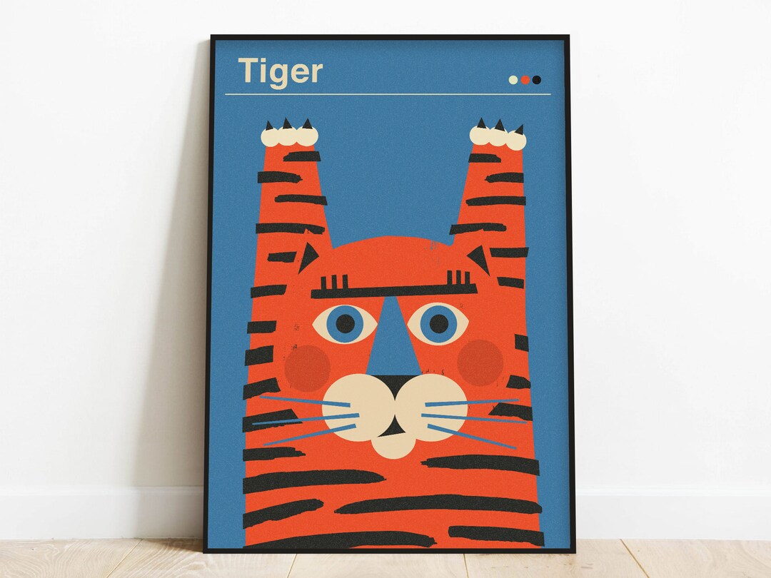 Tiger Poster - Etsy