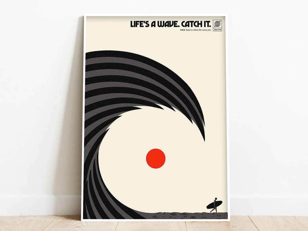 Wave Poster - Etsy