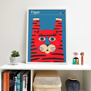 Tiger Poster - Etsy
