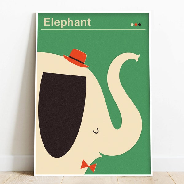 Elephant Poster - Etsy