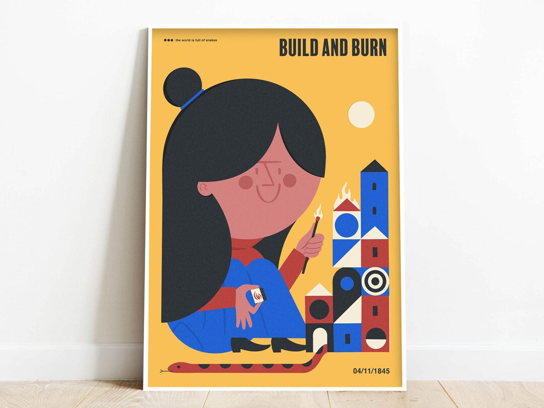 Build and Burn Poster - Etsy