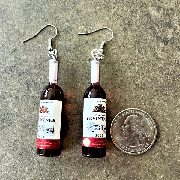 Wine Bottle Earrings - Etsy