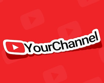 Custom Youtube Stickers - Etsy