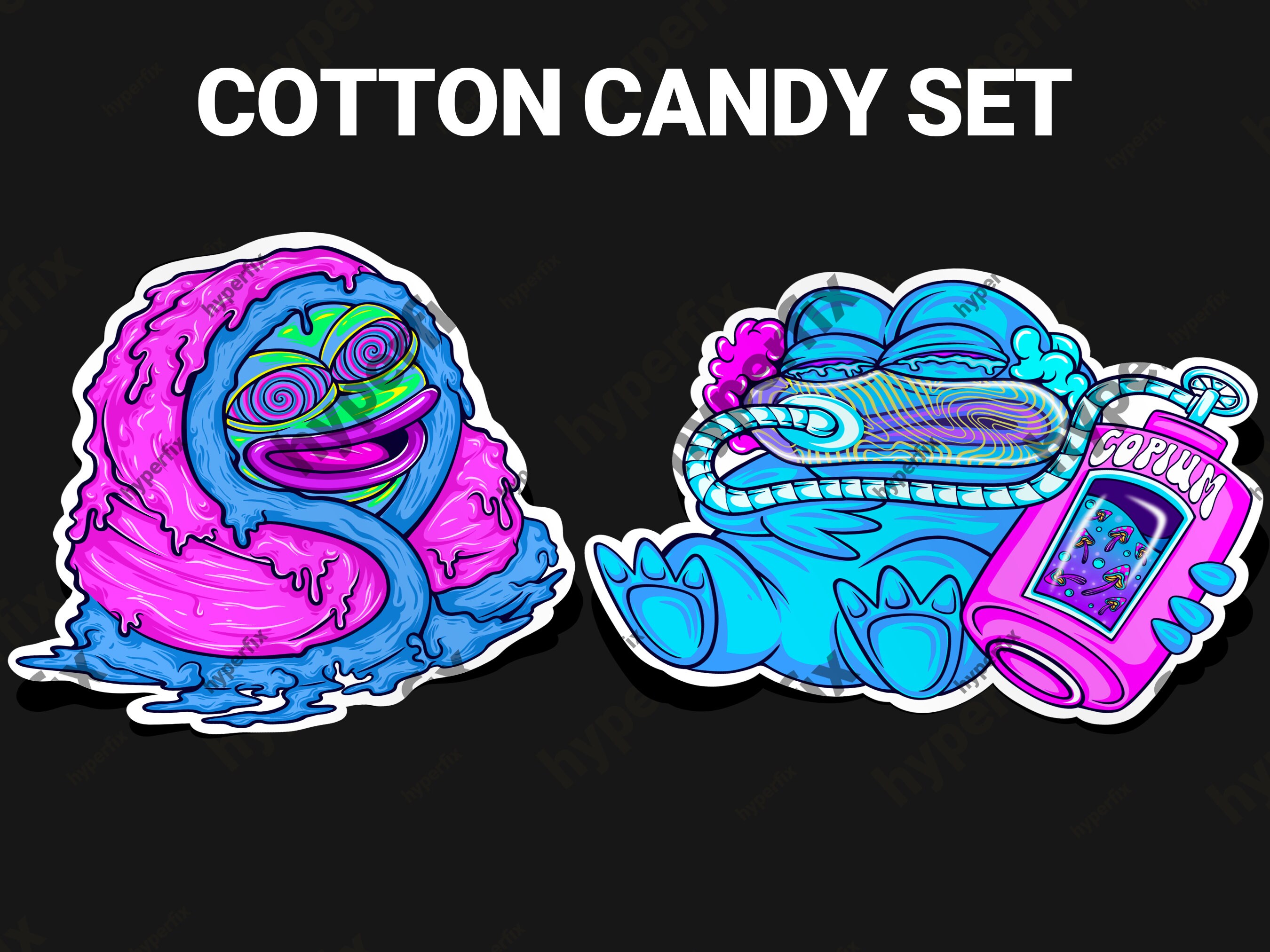 Trippy Peepo Stickers Matte or Sparkles Durable and Water - Etsy