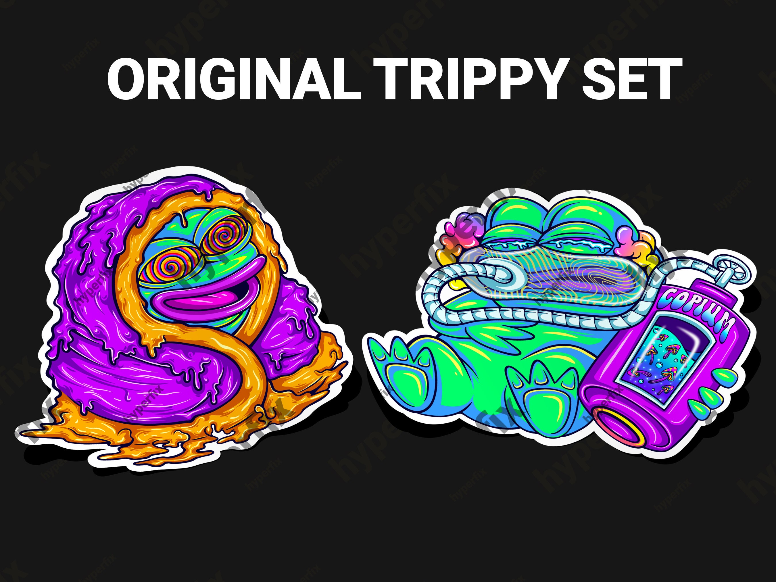 Trippy Peepo Stickers Matte or Sparkles Durable and Water - Etsy
