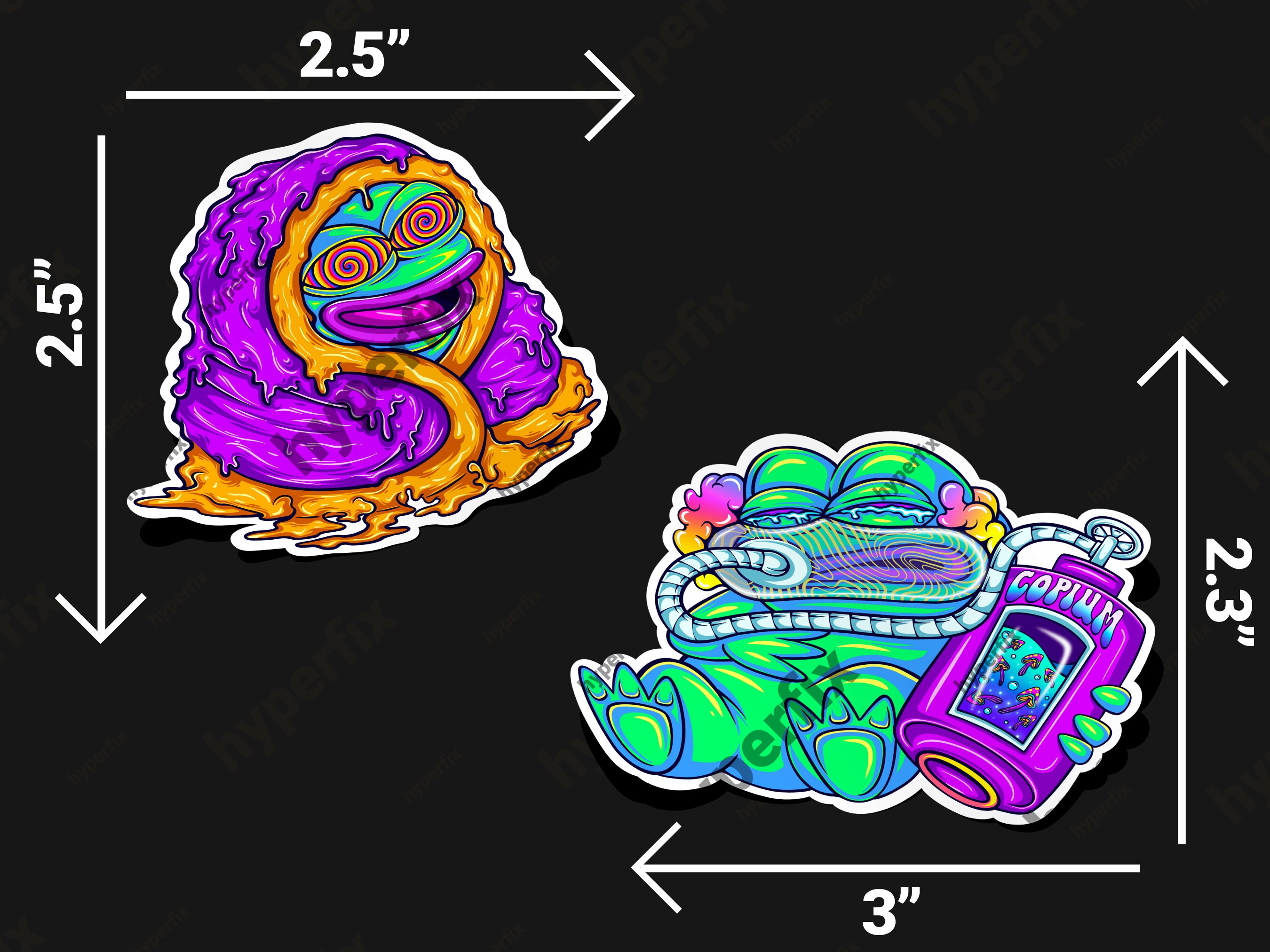 Trippy Peepo Stickers Matte or Sparkles Durable and Water - Etsy