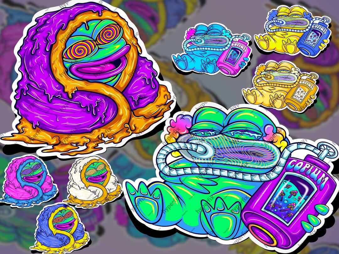 Trippy Peepo Stickers Matte or Sparkles Durable and Water - Etsy