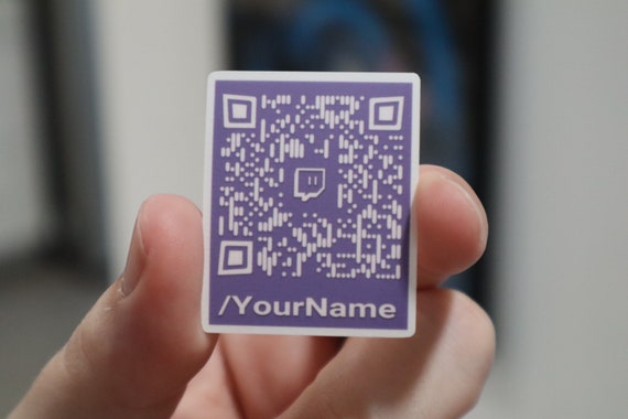 20 Custom QR Code Stickers for Your Twitch Channel - Etsy